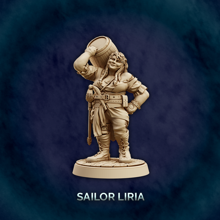 3D Printable Sailor Liria - Dwarf Black Powder Especilist by Artificers ...