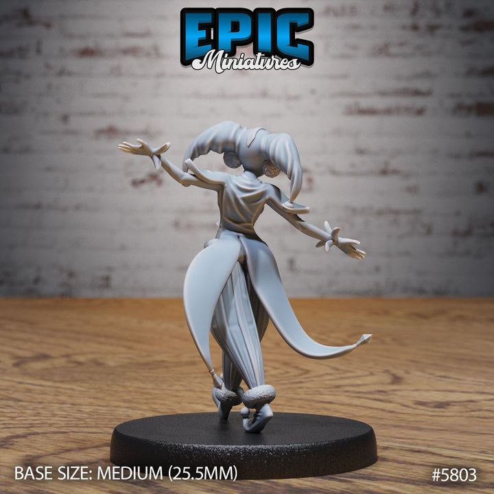3D Printable Jester Girl Perfomance / Female Carnival Artist / Funfair ...