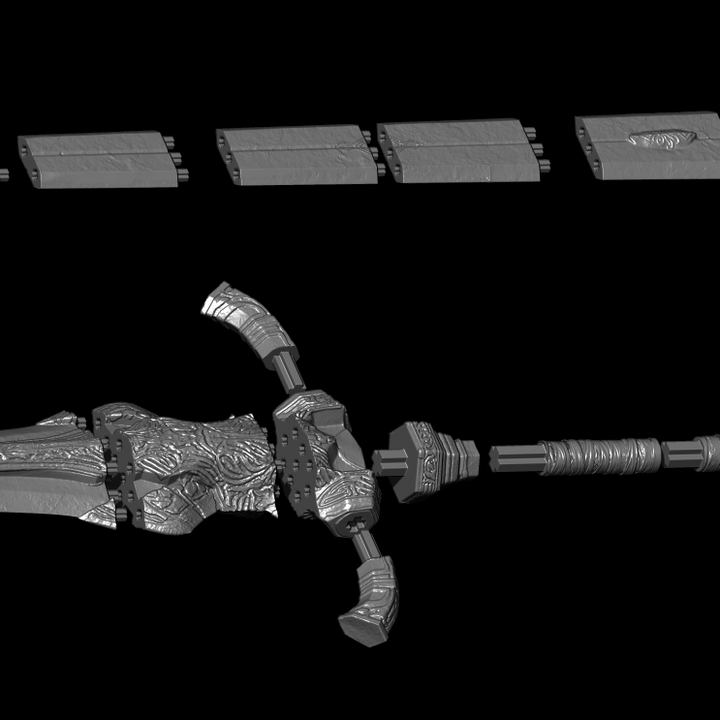 3D Printable GREATSWORD OF ARTORIAS Life Size STL Fan Art Model by ...