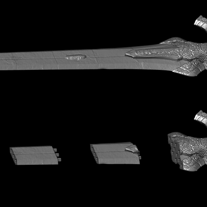 3D Printable GREATSWORD OF ARTORIAS Life Size STL Fan Art Model by ...