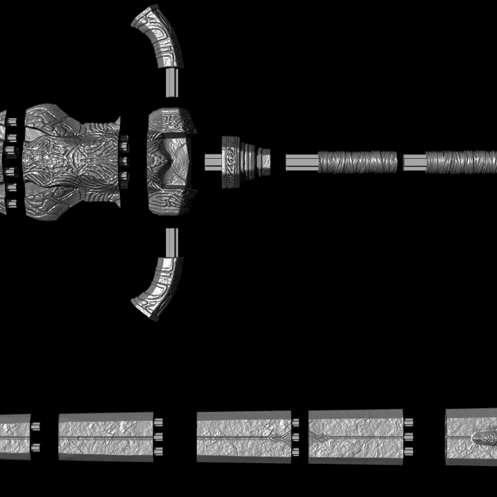 3D Printable ULTIMATE PACK ARTORIAS Greatsword And Greatshield Life ...