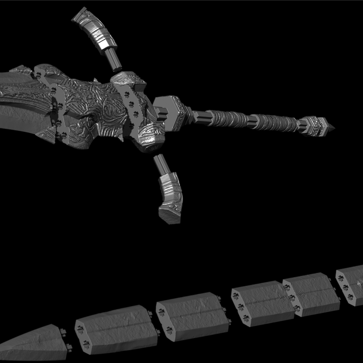 3D Printable ULTIMATE PACK ARTORIAS Greatsword And Greatshield Life ...