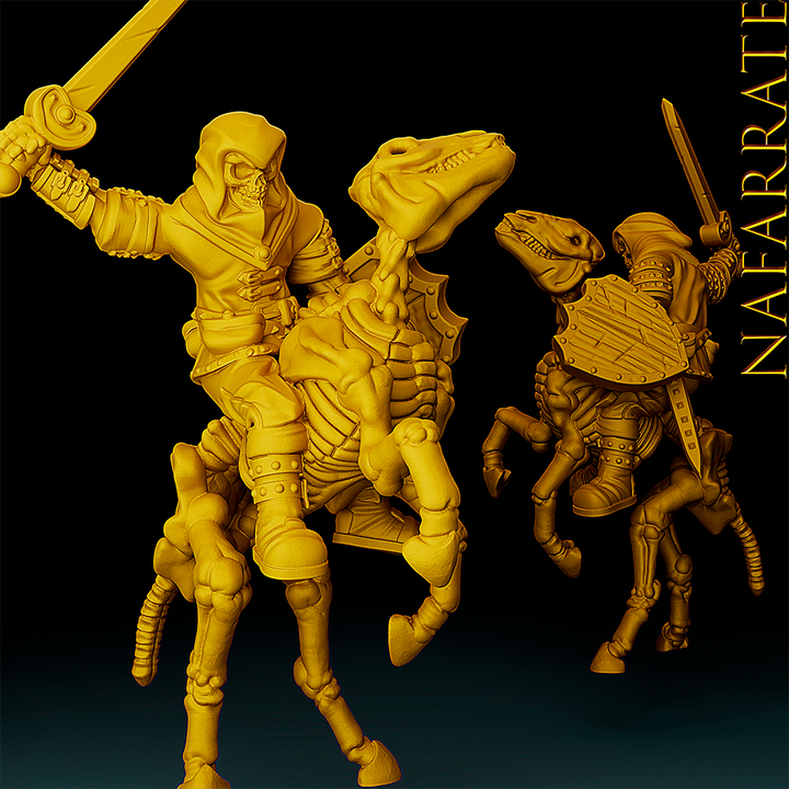 3D Printable Skeleton Rider #3 by Nafarrate Designs