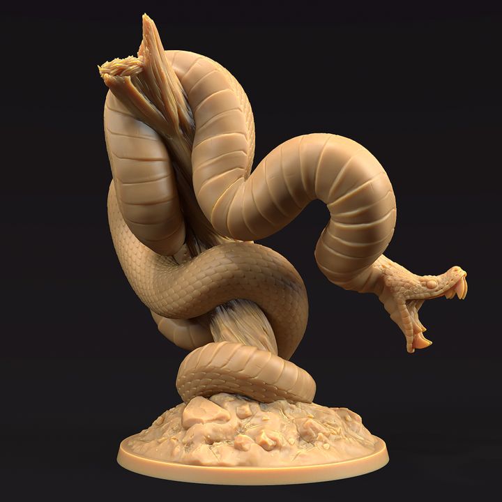3D Printable Giant Constrictor Snake | PRESUPPORTED | Dungeon Classics ...