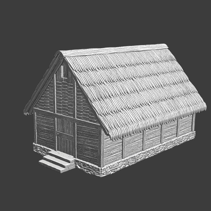 3D Printable Medieval Peasant House #1 - STL Wargaming by Northern ...