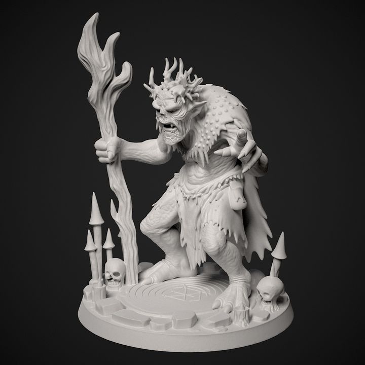 3D Printable Old Troll Seer by Iron-Mesh-3D