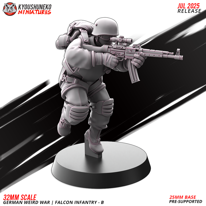 3D Printable German Weird War | Falcon Infantry - A ww2 by Kyoushuneko ...