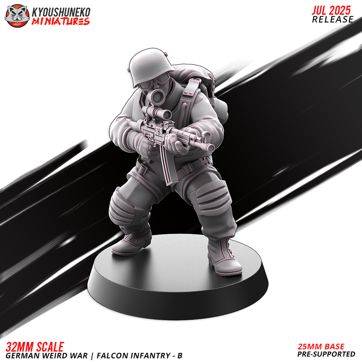 3D Printable German Weird War | Falcon Infantry - B ww2 by Kyoushuneko ...