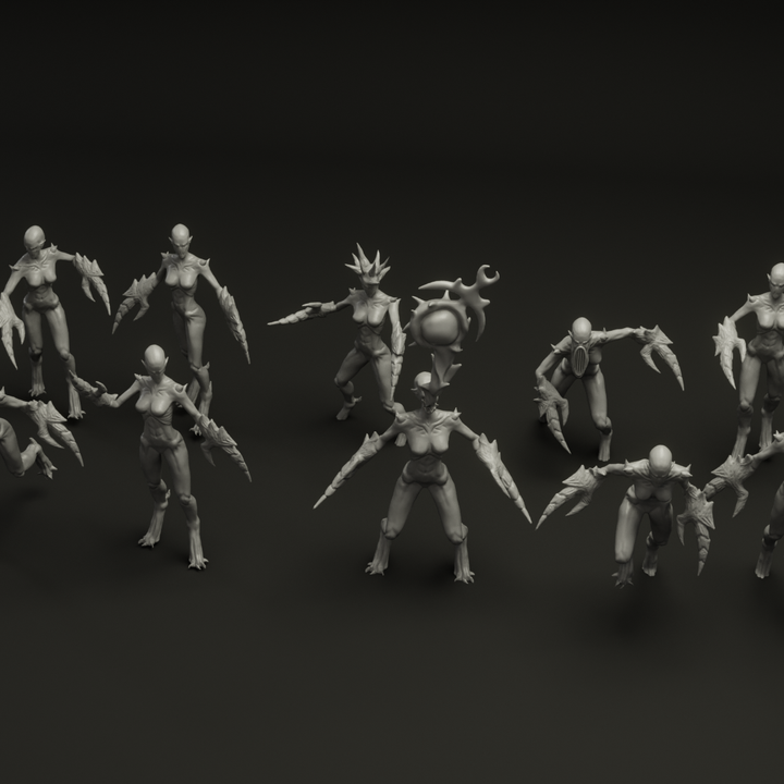 3D Printable Ghouls of Perfection by Apocalyplant