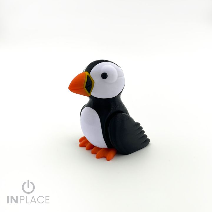 3D Printable Cute Puffin Articulated by Inplace