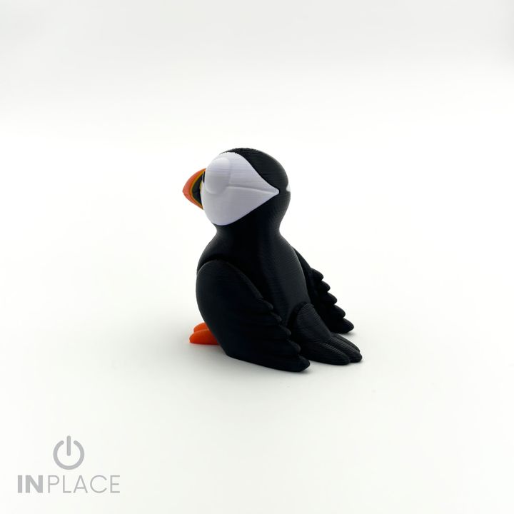 3D Printable Cute Puffin Articulated by Inplace