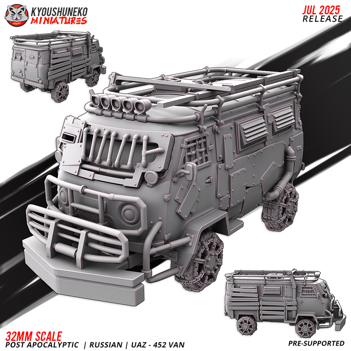 3D Printable Post Apocalyptic | Russian | UAZ - 452 Van by Kyoushuneko ...