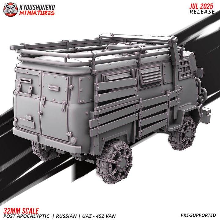 3D Printable Post Apocalyptic | Russian | UAZ - 452 Van by Kyoushuneko ...