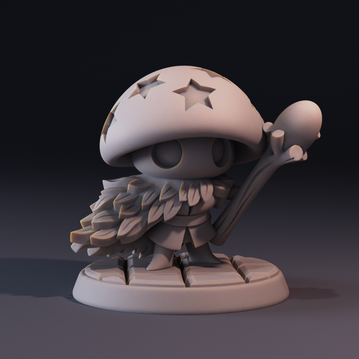 3D Printable Mushling Wizard by Michael Evans