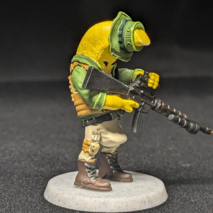3D Printable Banana Soldier Delta Fruit Commando: CPT Cavendish M16 ...