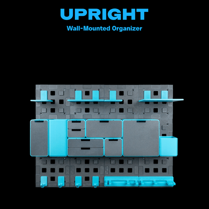 3D Printable Upright - Wall-Mounted Organizer by Stlflix