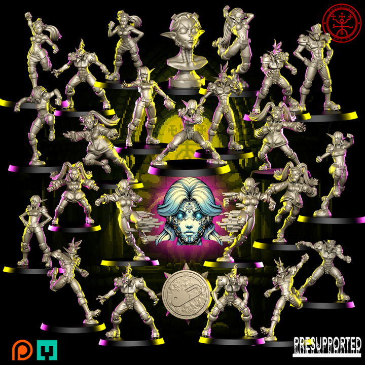 3D Printable TORCHLIGHT "THE ZONE-RUNNERS" FULL TEAM by Torchlight Models