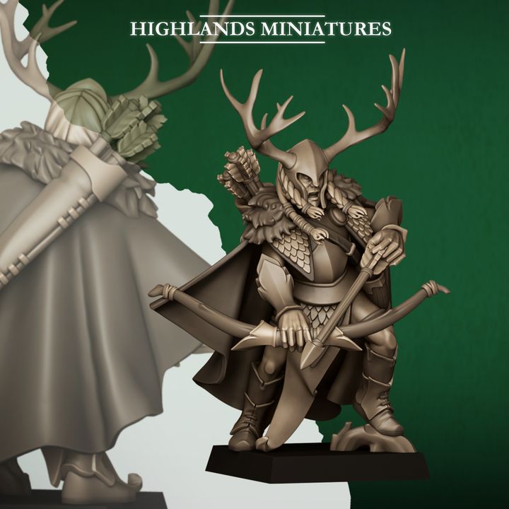 3D Printable Feral Elf Highborn - Highlands Miniatures by Highlands ...
