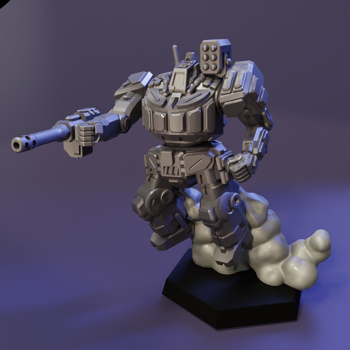3D Printable 8mm Logan Mech by ddd_martin_miniatures