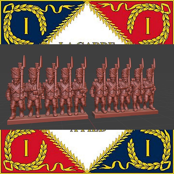 3D Printable Epic Napoleonic French Line infantry Grenadiers high ...