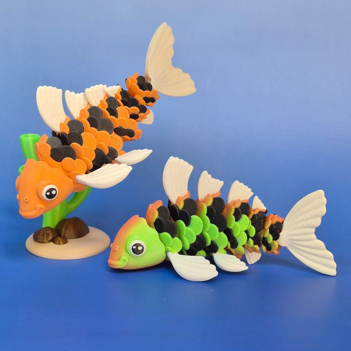 3D Printable FISH, FLEXI, ARTICULATED by Rogi Studios