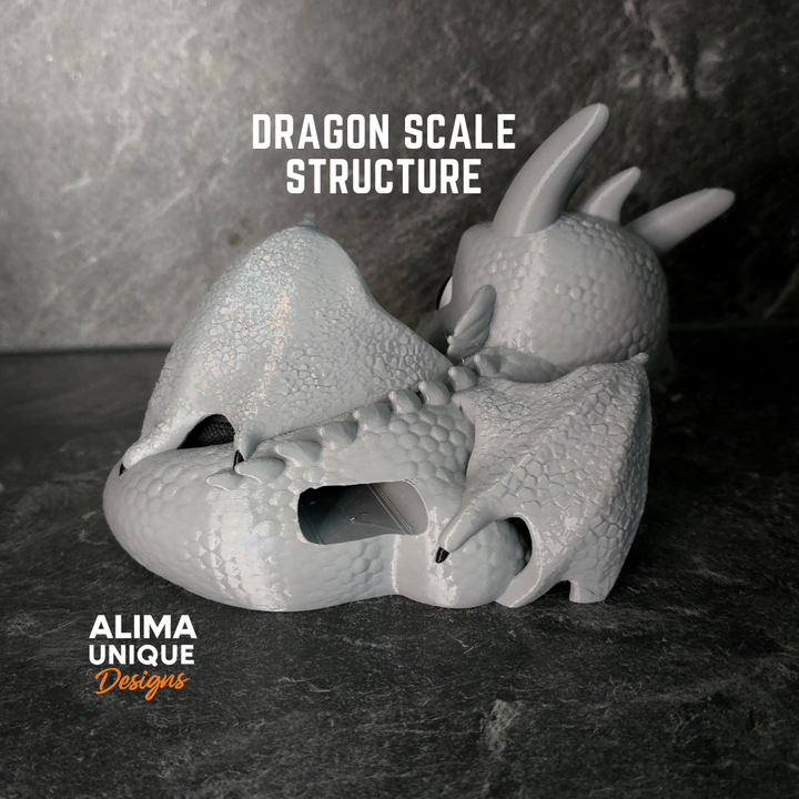 3D Printable Relaxing Baby Dragon suitable for Alexa Echo Dot 3 by ...