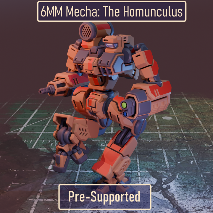 3D Printable 6MM Mecha: The Homunculus by Mako Prints