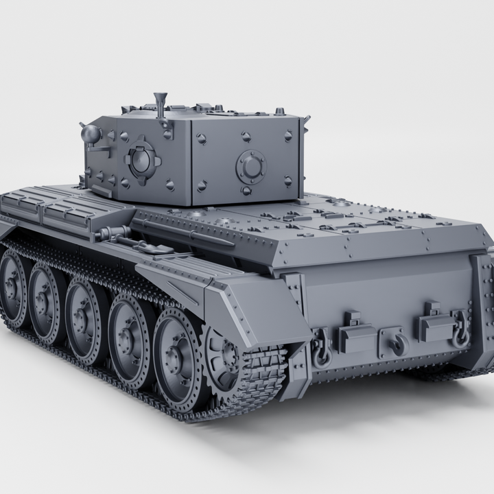 3D Printable A24 Cruiser Mk.VII Cavalier (UK, WW2) by Wargame3d