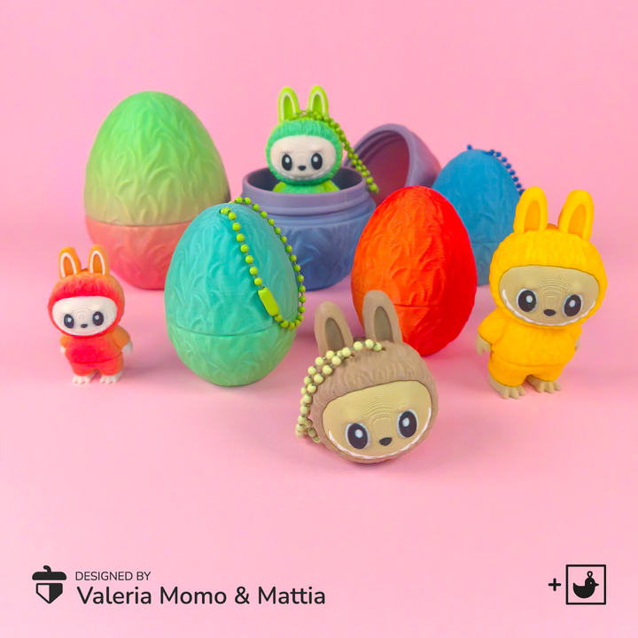 3D Printable 🧸 Labubu Egg +Keychain 🥚 (FREE & EARLY ACCESS ‼️) - do not ...