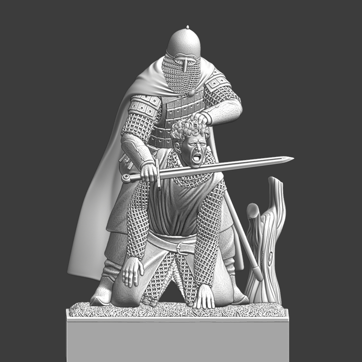 3D Printable Kievan Rus Knight Executing a Crusader – 3D Printable ...
