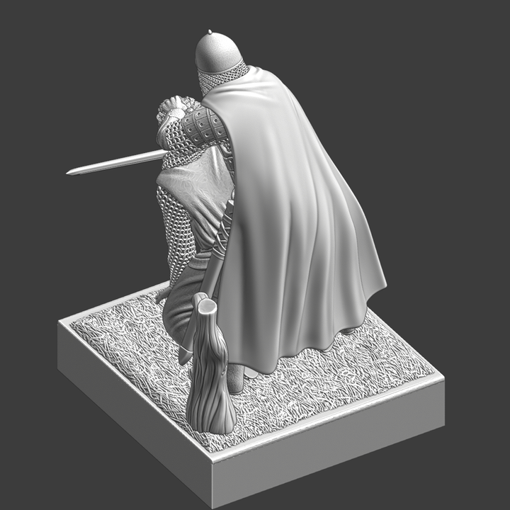 3D Printable Kievan Rus Knight Executing a Crusader – 3D Printable ...
