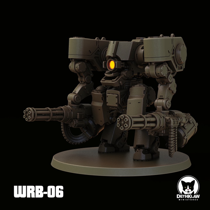 3D Printable WRB-06 Mech by DethKlaw Miniatures