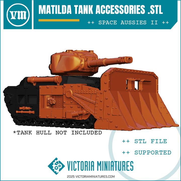 3D Printable Matilda Tank Accessories by Victoria