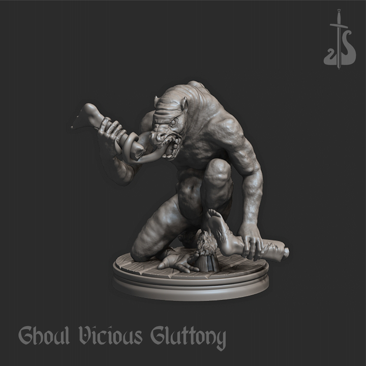 3D Printable Vicious Glutton Ghoul by Vanquish the Darkness