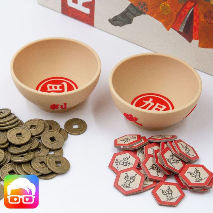 3D Printable Rising Sun Coin & Ronin bowl set by @ammedia3d (RSN002) by ...