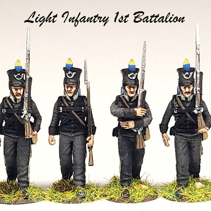 3D Printable Napoleonic Brunswick Light Infantry Marching by David ...