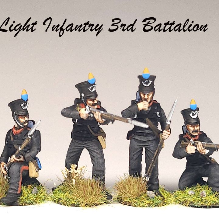 3D Printable Napoleonic Brunswick Light Infantry Firing by David ...