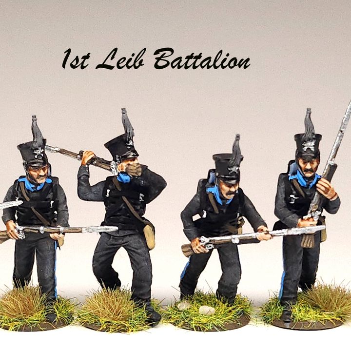 3D Printable Napoleonic Brunswick Leib Battalion Charging by David ...
