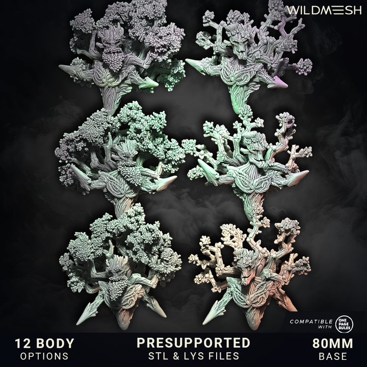 3D Printable Fantasy - Ents of the seasons by WildMesh
