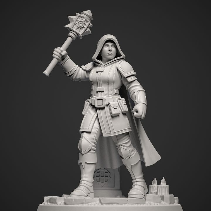 3D Printable Cleric Warpriest by Iron-Mesh-3D
