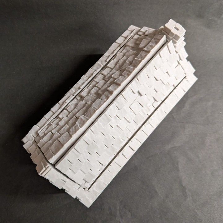 3D Printable Fantasy Cottage Rapid Fire Dicebox 16mm by Mike hancox