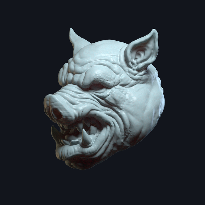 3D Printable Mudrick v1 "action figure head" by diego