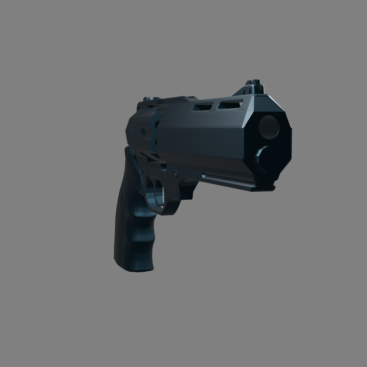 3D Printable Modern Revolver 3D Printable STL by Stanley