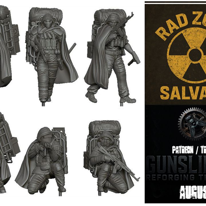 3D Printable GUNSLINGER: Rad Zone Salvage by Flytrap Digital