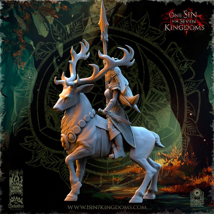 3D Printable Evergreen Elves Deepwood Maidens by The Beholder Miniatures