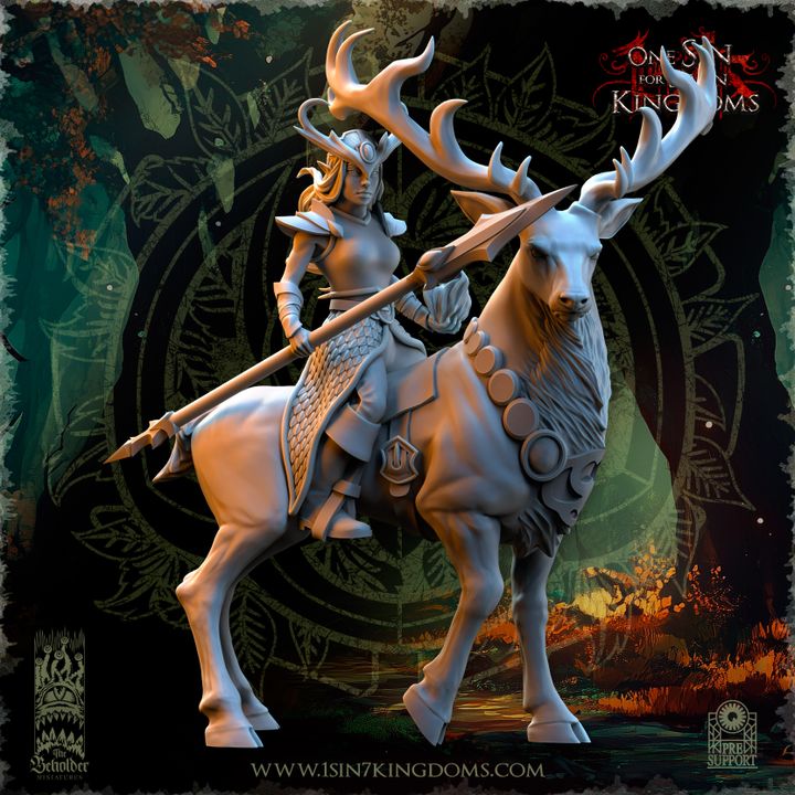 3D Printable Evergreen Elves Deepwood Maidens by The Beholder Miniatures