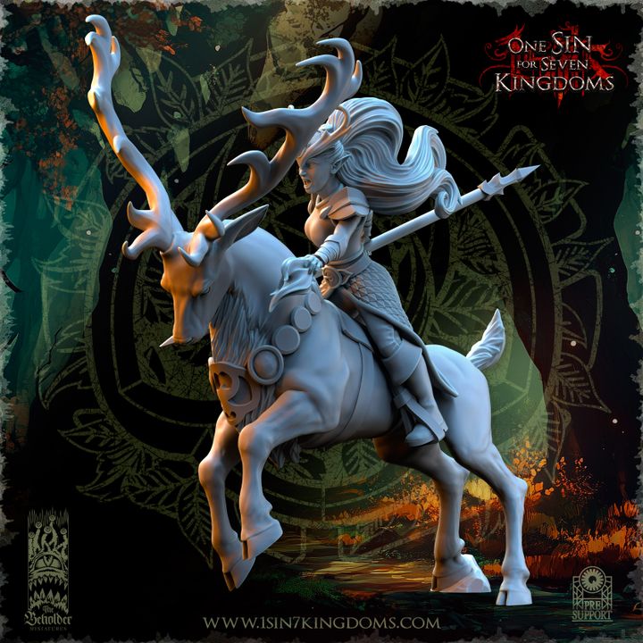 3D Printable Evergreen Elves Deepwood Maidens by The Beholder Miniatures