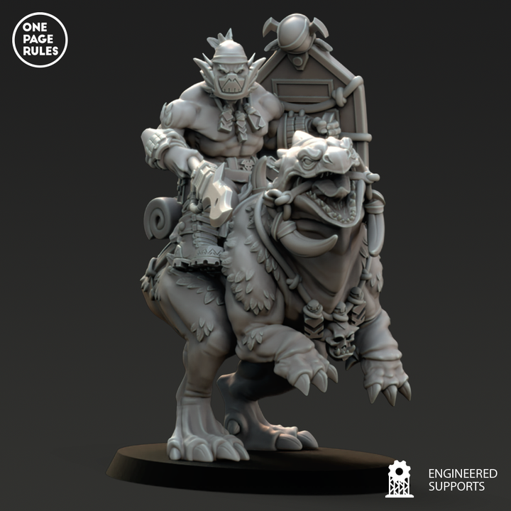 3D Printable Beast Riders - Orc Marauders by One Page Rules