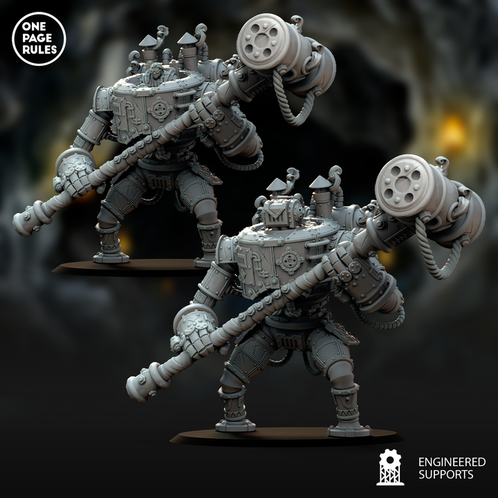 3D Printable Giant Construct - Dwarves by One Page Rules