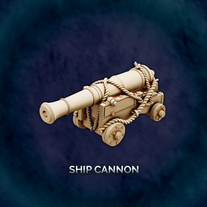 3D Printable Ship Cannon by Artificers_Mini